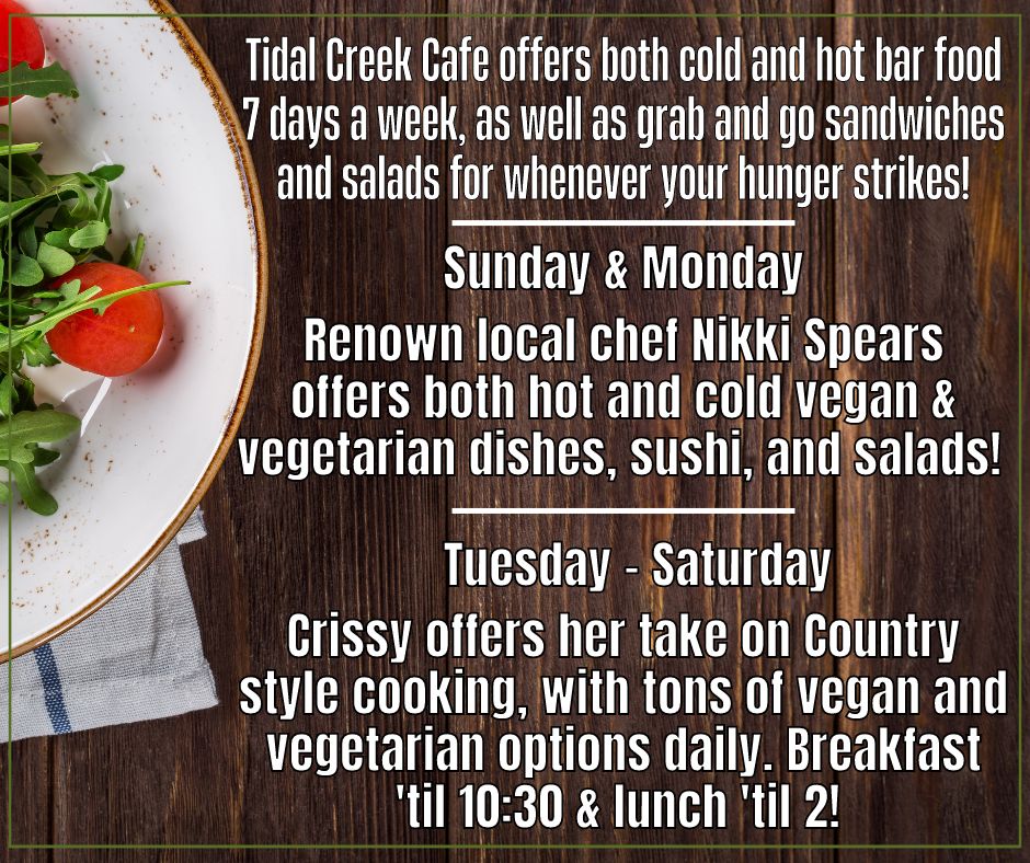Cafe Menu | Tidal Creek Co-op